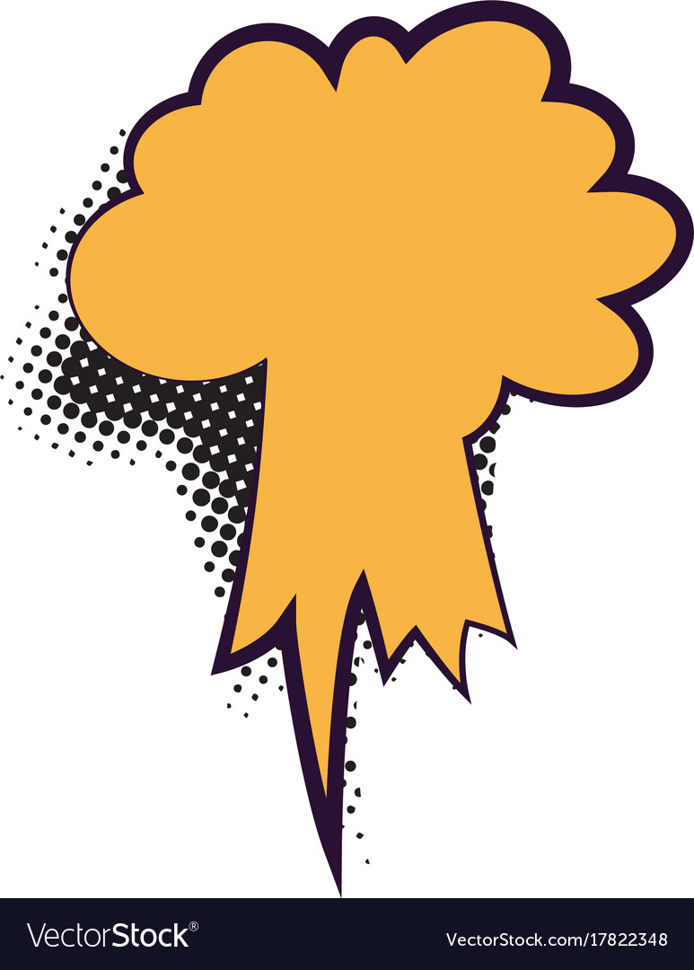 Comics book dialog empty cloud Royalty Free Vector Image