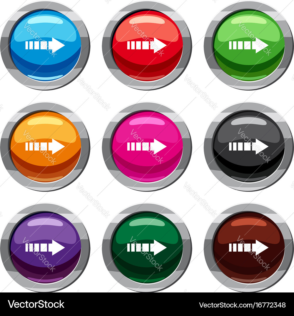 Cursor set 9 collection Royalty Free Vector Image