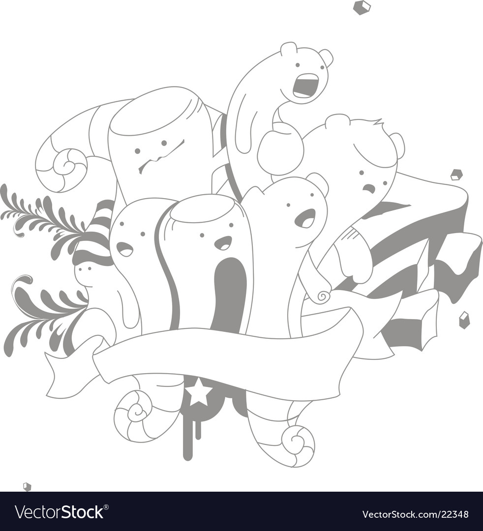 Funny characters Royalty Free Vector Image - VectorStock