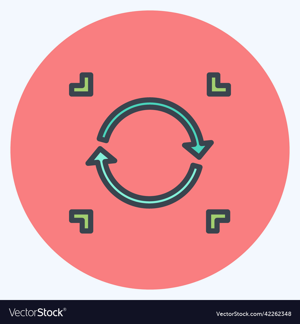 Icon data synchronization suitable for data Vector Image