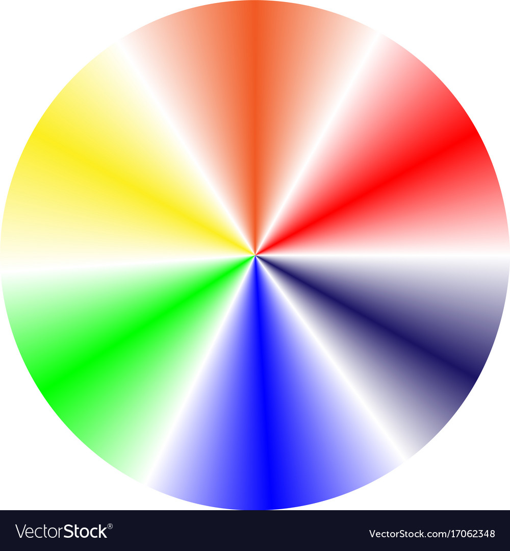 Multicolored cone gradient Royalty Free Vector Image