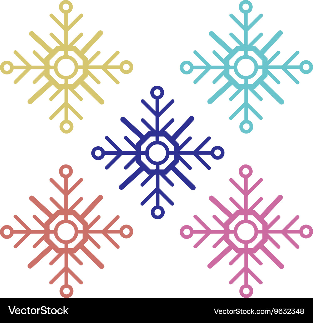 Snowflake Royalty Free Vector Image - VectorStock