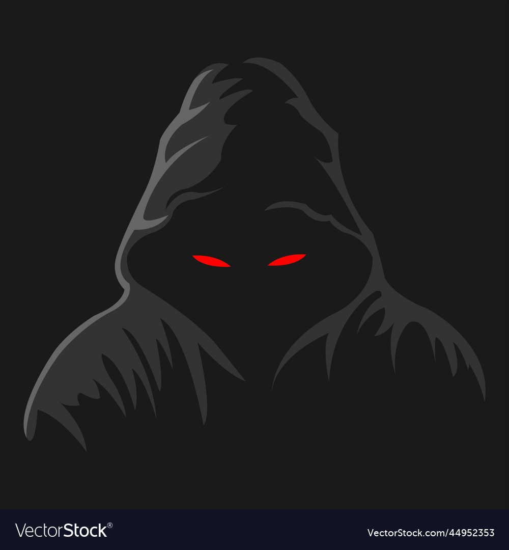 Creative Hacker Logo Templates Design Silhouette Vector Image