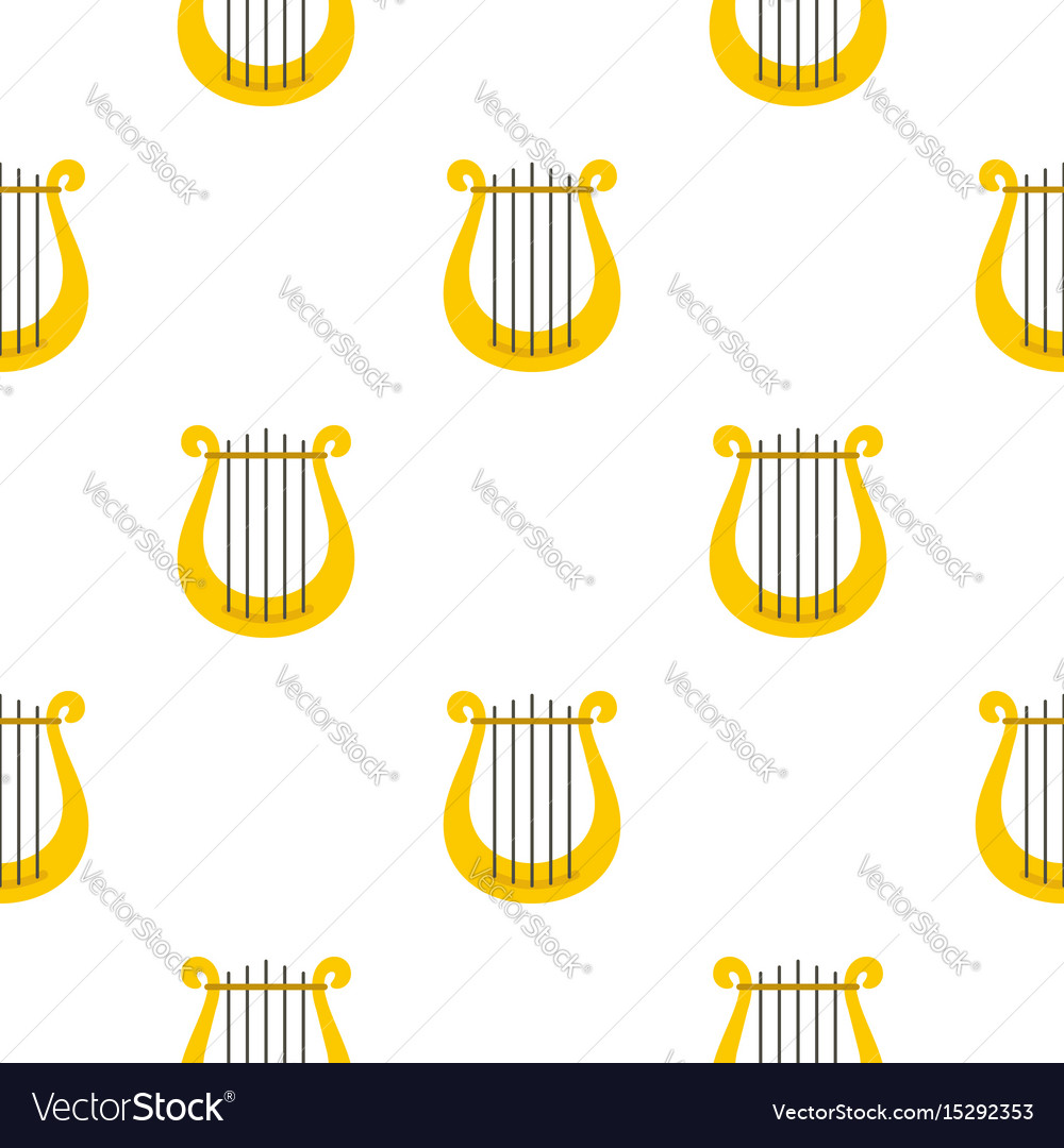 Harp pattern flat Royalty Free Vector Image - VectorStock
