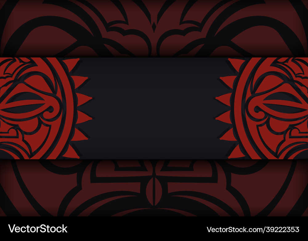 Invitation card with place under your text Vector Image