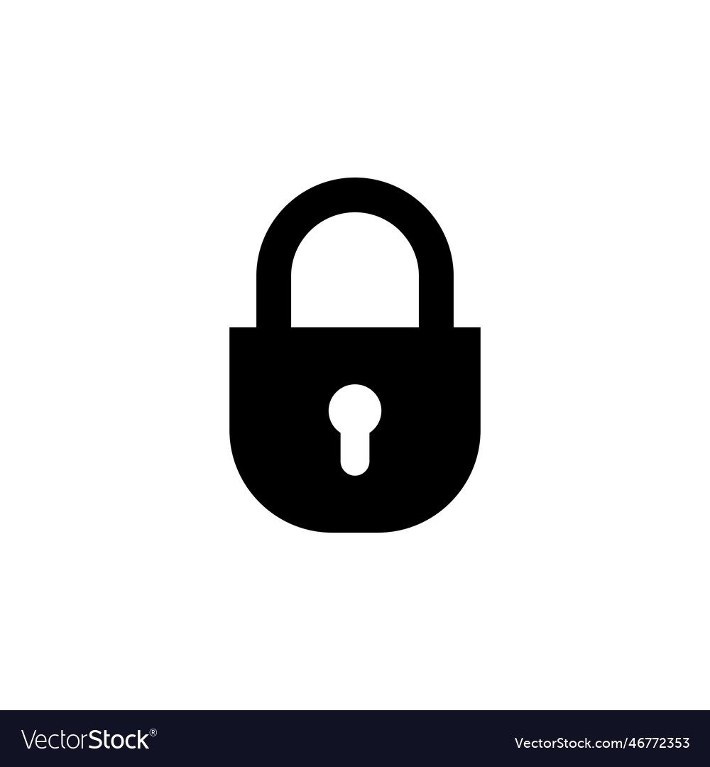 Lock Icon Padlock Icon Encryption Icon Security Vector Image