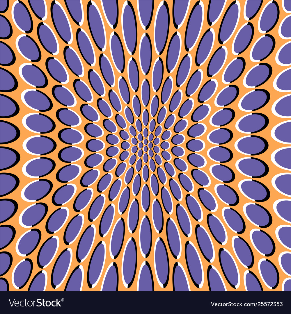 Seamless pattern with circles optical illusion Vector Image