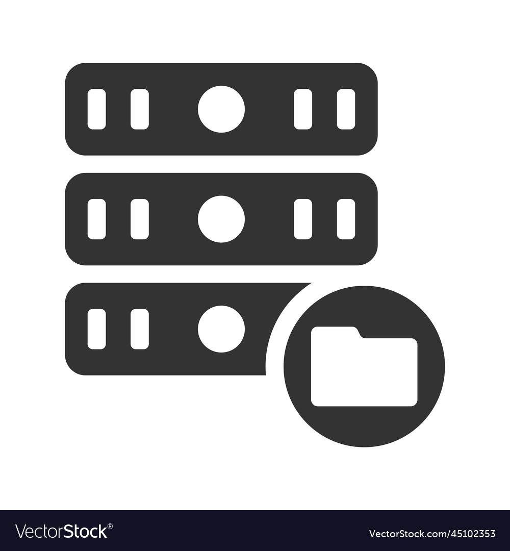 Storage folder icon Royalty Free Vector Image - VectorStock