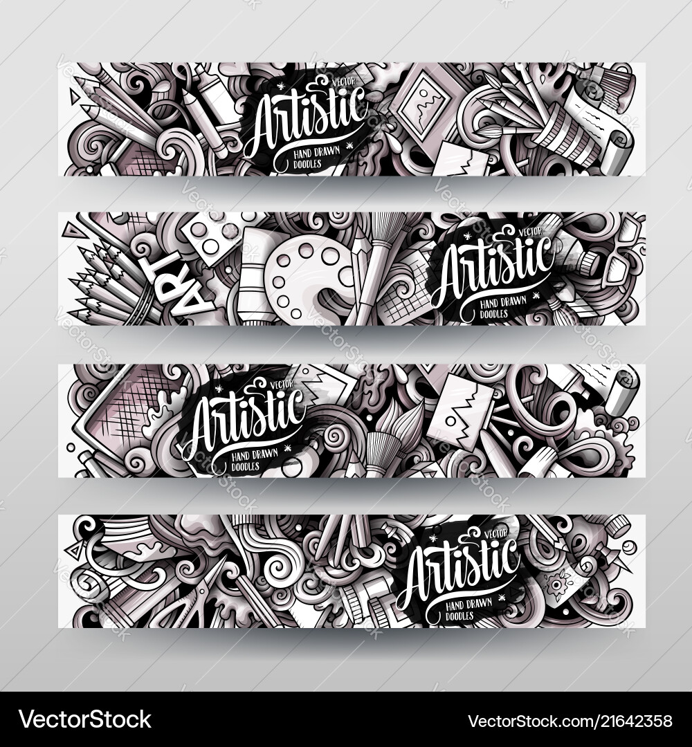 Cartoon graphics monochrome hand drawn Royalty Free Vector