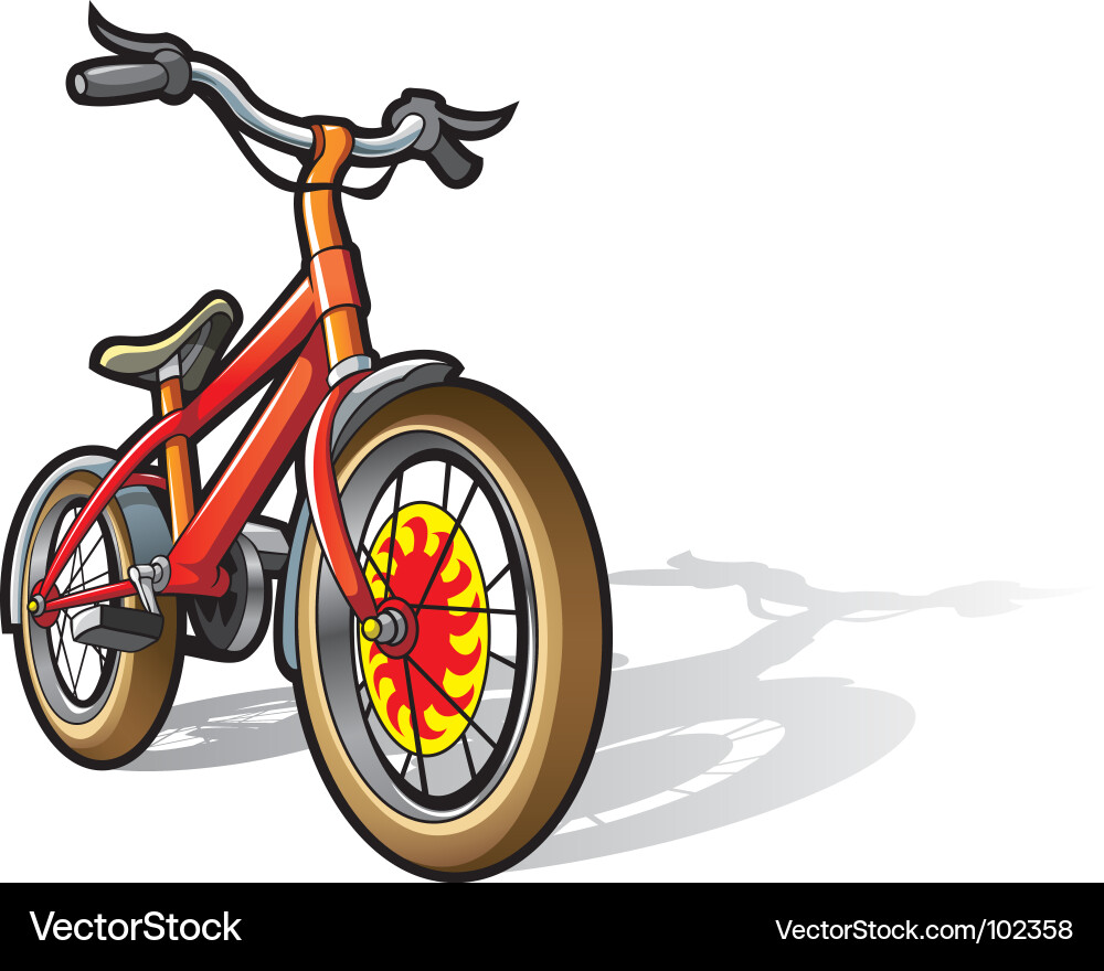 Children bicycle Royalty Free Vector Image - VectorStock