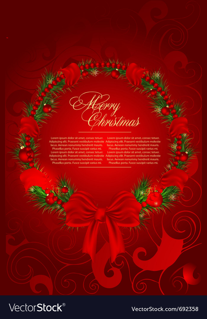 Christmas poster Royalty Free Vector Image - VectorStock