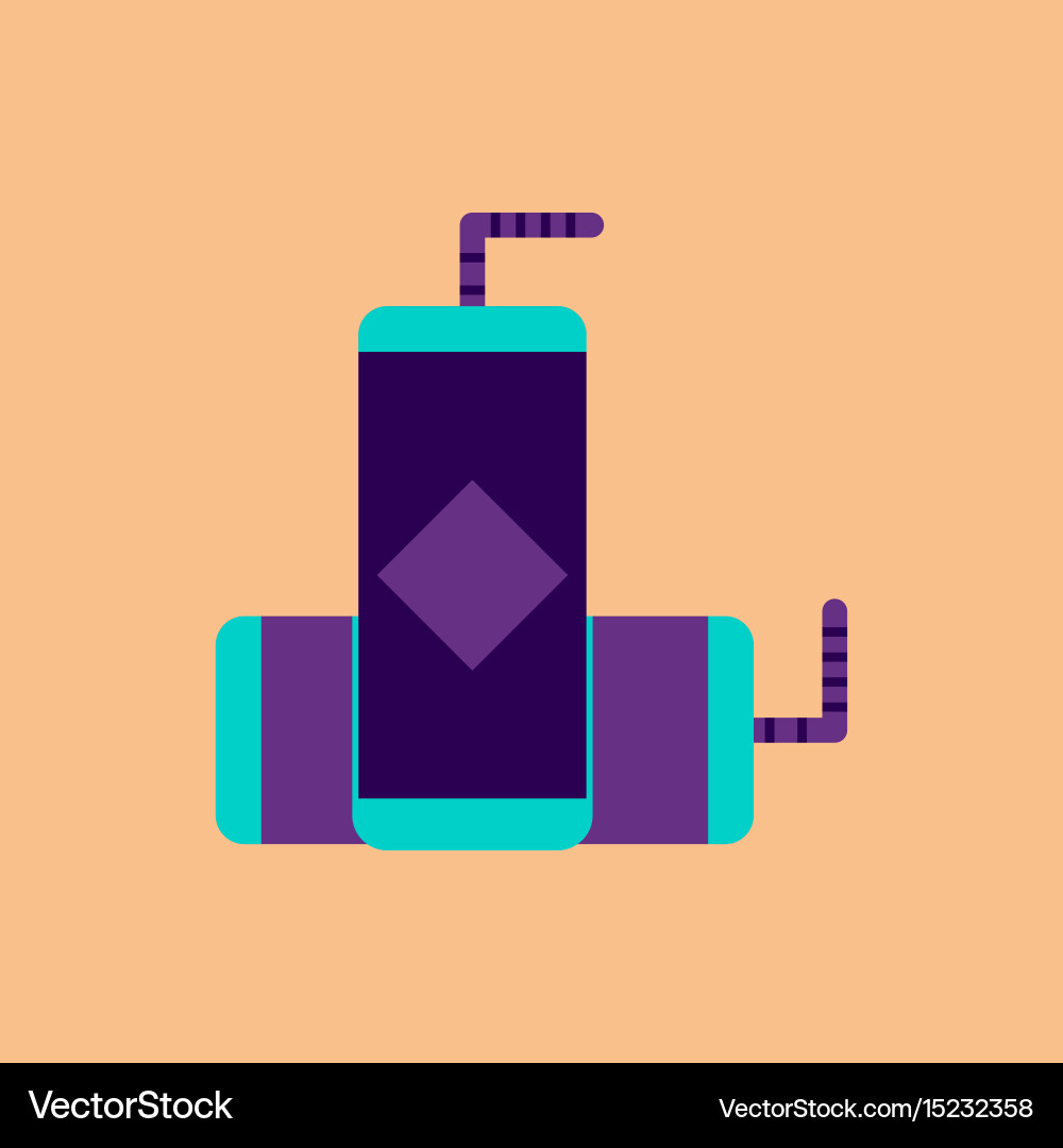 Juice packet with straw Royalty Free Vector Image