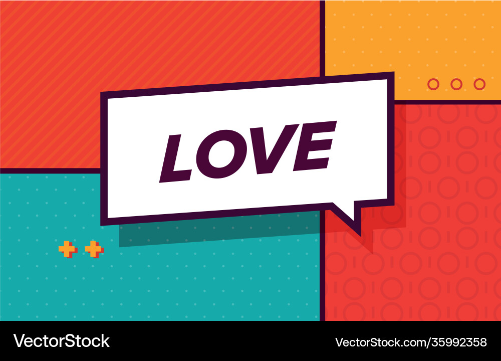 Love in design banner template for web Royalty Free Vector