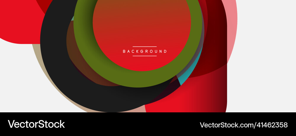 Round shapes circles minimal geometric Royalty Free Vector