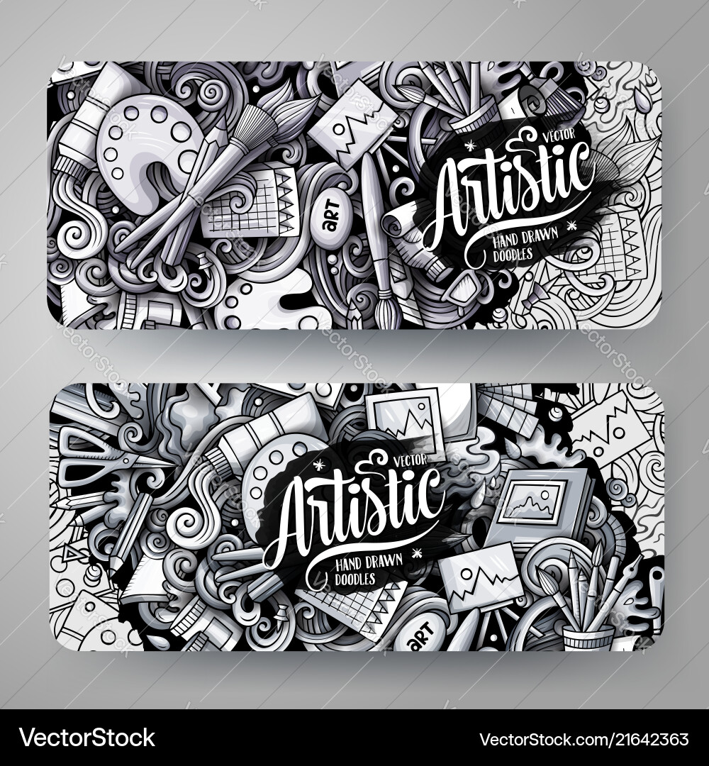 Cartoon graphics monochrome hand drawn Royalty Free Vector