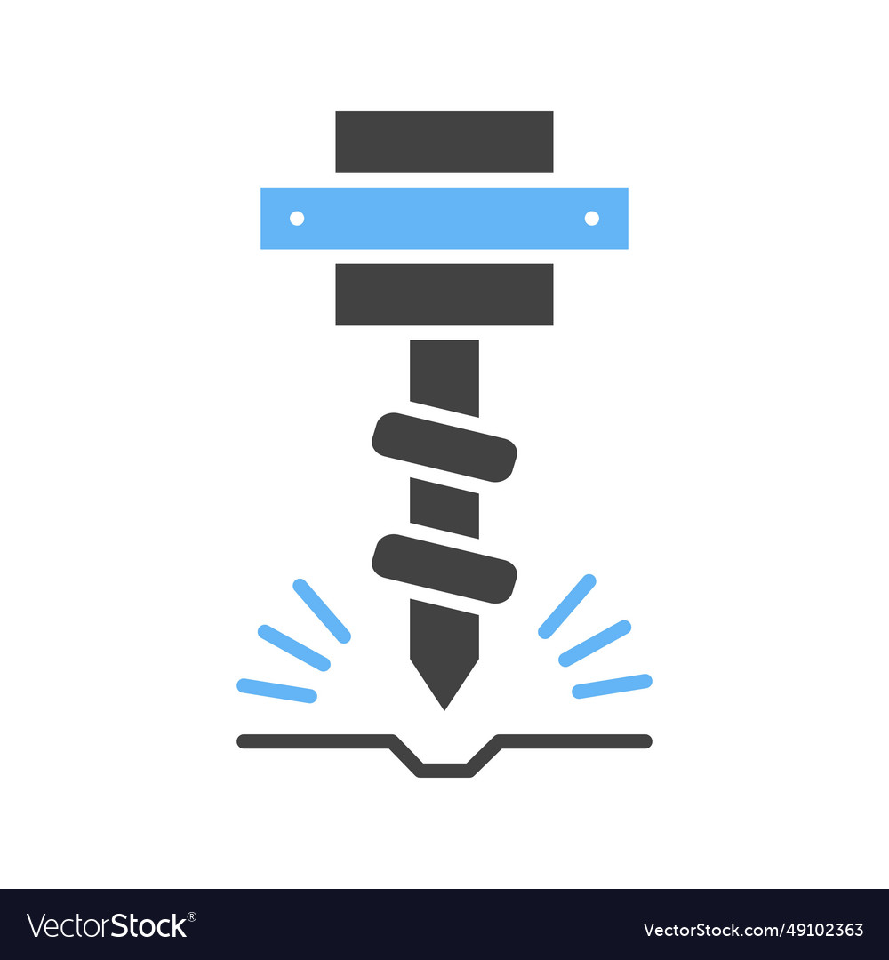 Drilling machine icon image Royalty Free Vector Image