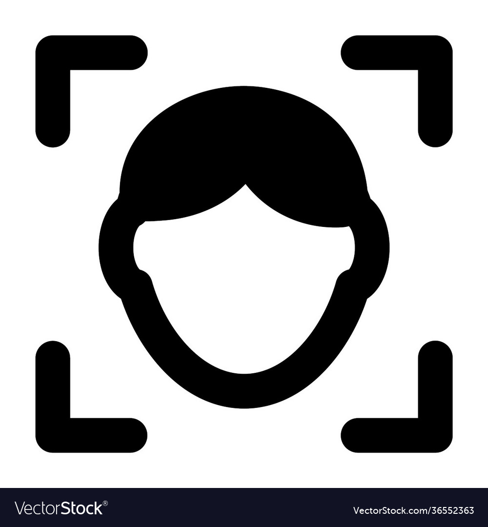 Facial recognition Royalty Free Vector Image - VectorStock
