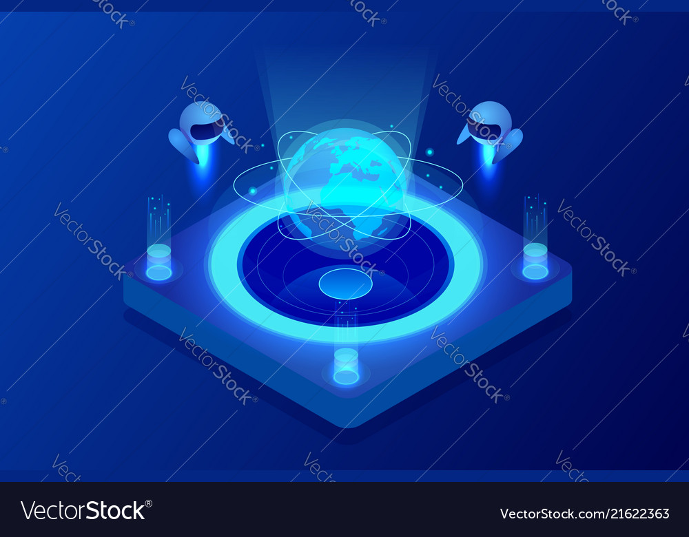 Isometric artificial intelligence concept Vector Image Isometric artificial intelligence concept Vector Image