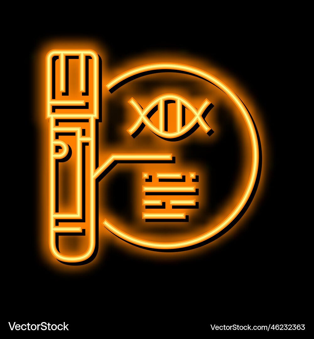 Laboratory researchment neon glow icon Royalty Free Vector