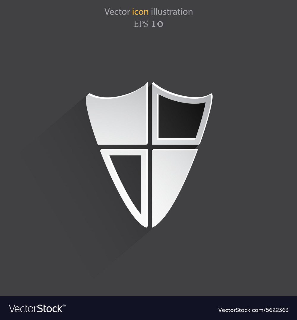 Shield web icon Royalty Free Vector Image - VectorStock