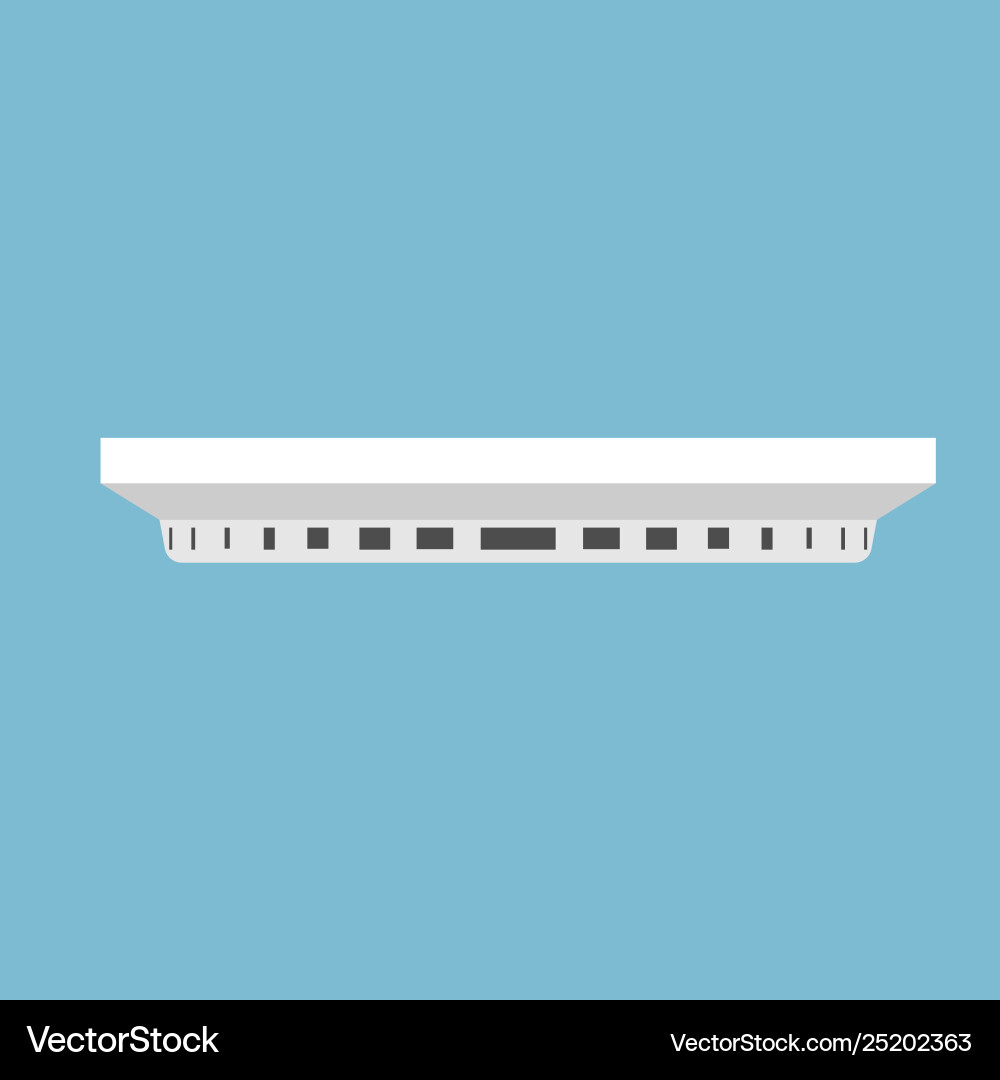 Smoke alarm isolated white icon design fire Vector Image