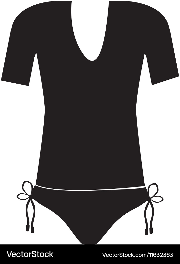 Woman swimsuit icon image Royalty Free Vector Image