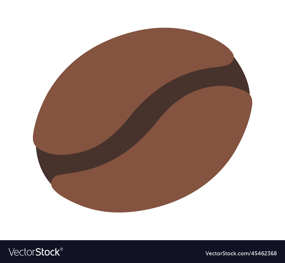 Aromatic coffee bean flat icon Royalty Free Vector Image Aromatic coffee bean flat icon Royalty Free Vector Image