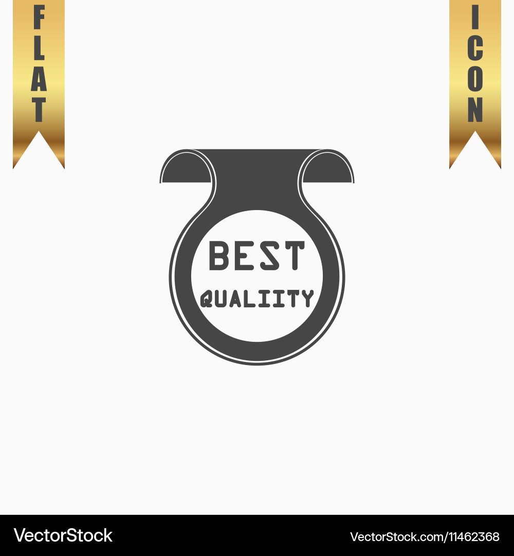Best quality icon badge label or sticker Vector Image