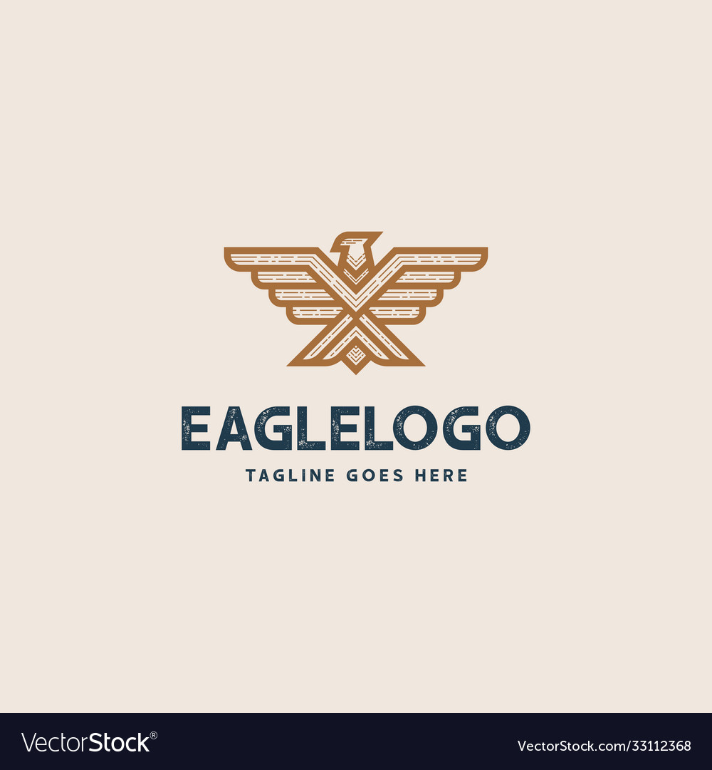 Creative professional eagle logo design Royalty Free Vector