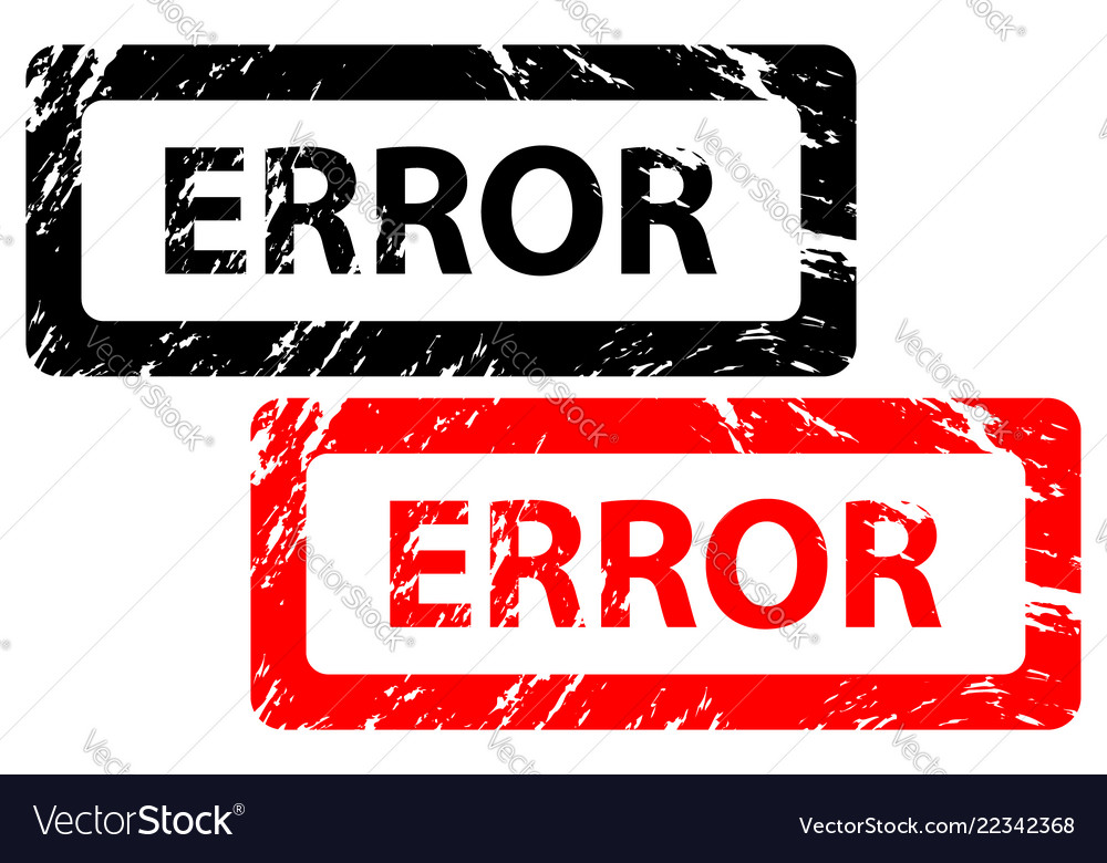 Error rubber stamp Royalty Free Vector Image - VectorStock