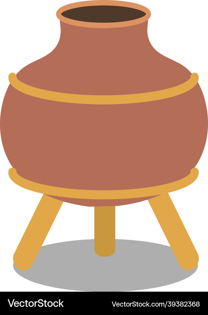 Indian water matka or soil pot Royalty Free Vector Image