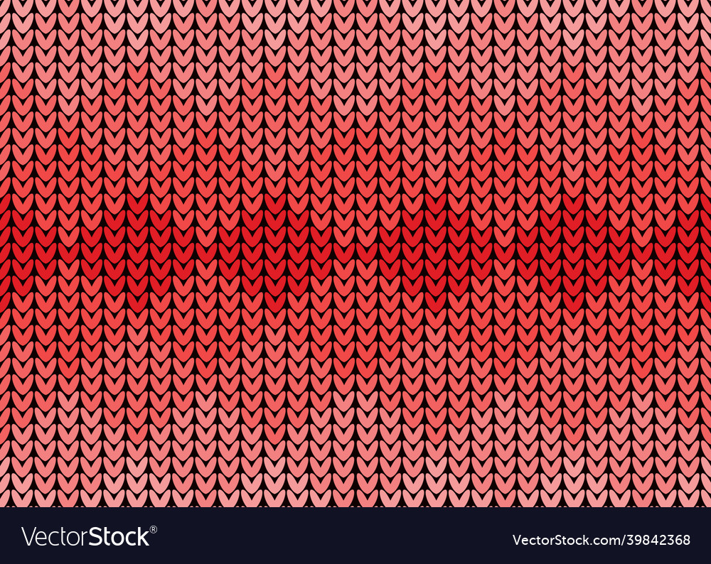 Knitting seamless red pattern Royalty Free Vector Image
