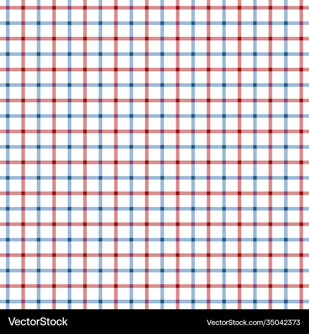 Red blue tattersall pattern Royalty Free Vector Image