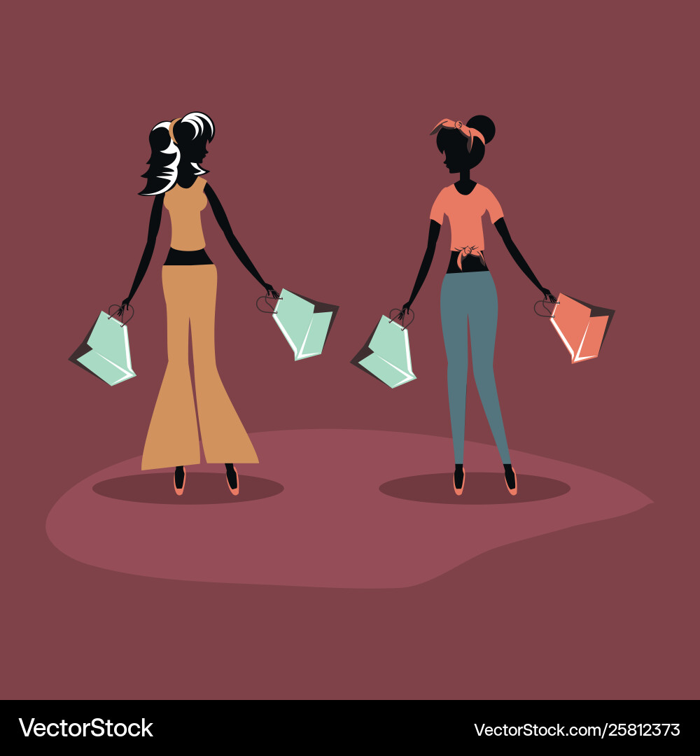 Woman retro store icon Royalty Free Vector Image