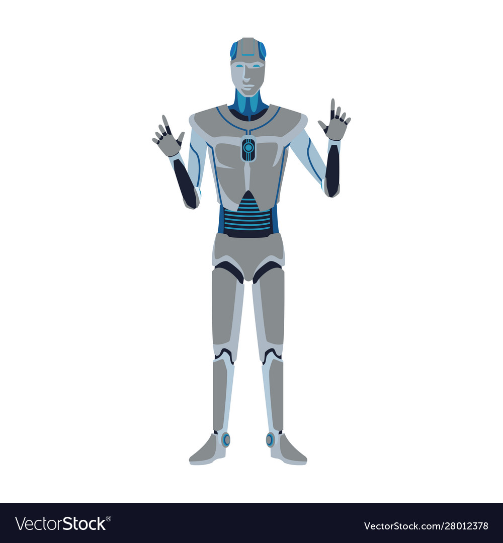 Artificial intelligence robot icon flat design Vector Image Artificial intelligence robot icon flat design Vector Image