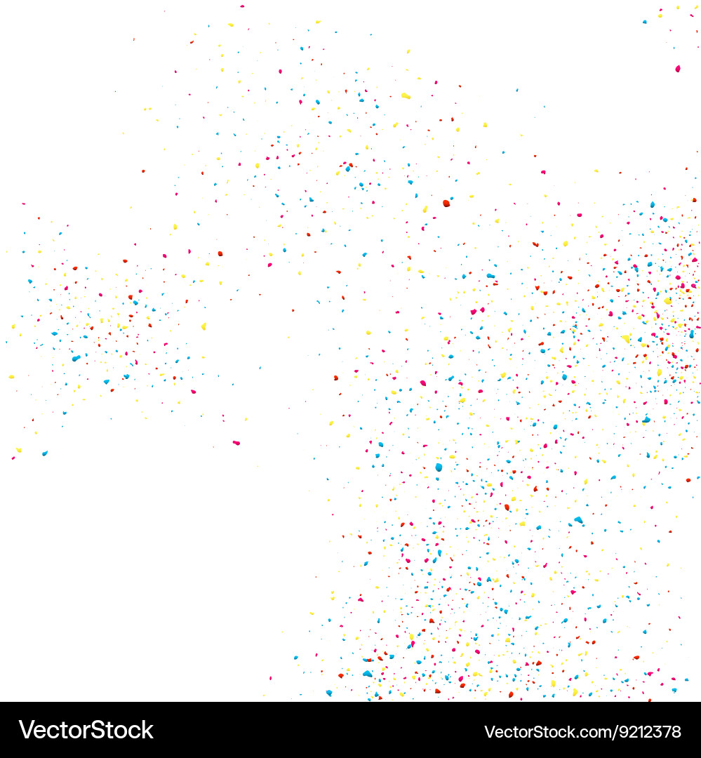 Colorful glitter shine texture on a white Vector Image