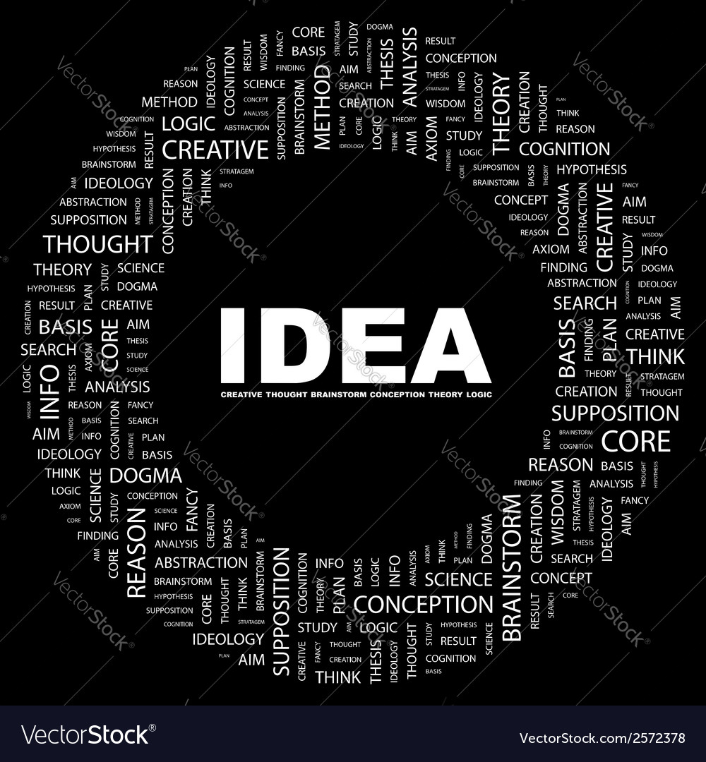 IDEA Royalty Free Vector Image - VectorStock