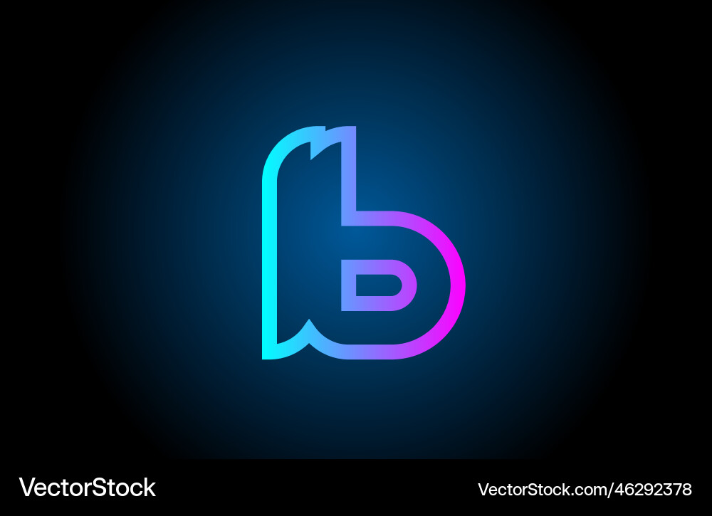 Pink line 16 number logo icon design creative Vector Image