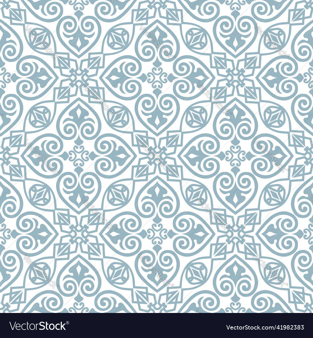 Abstract Floral Seamless Pattern Mosaic Royalty Free Vector