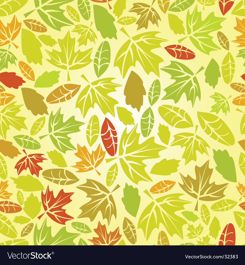 Autumn leaf seamless Royalty Free Vector Image