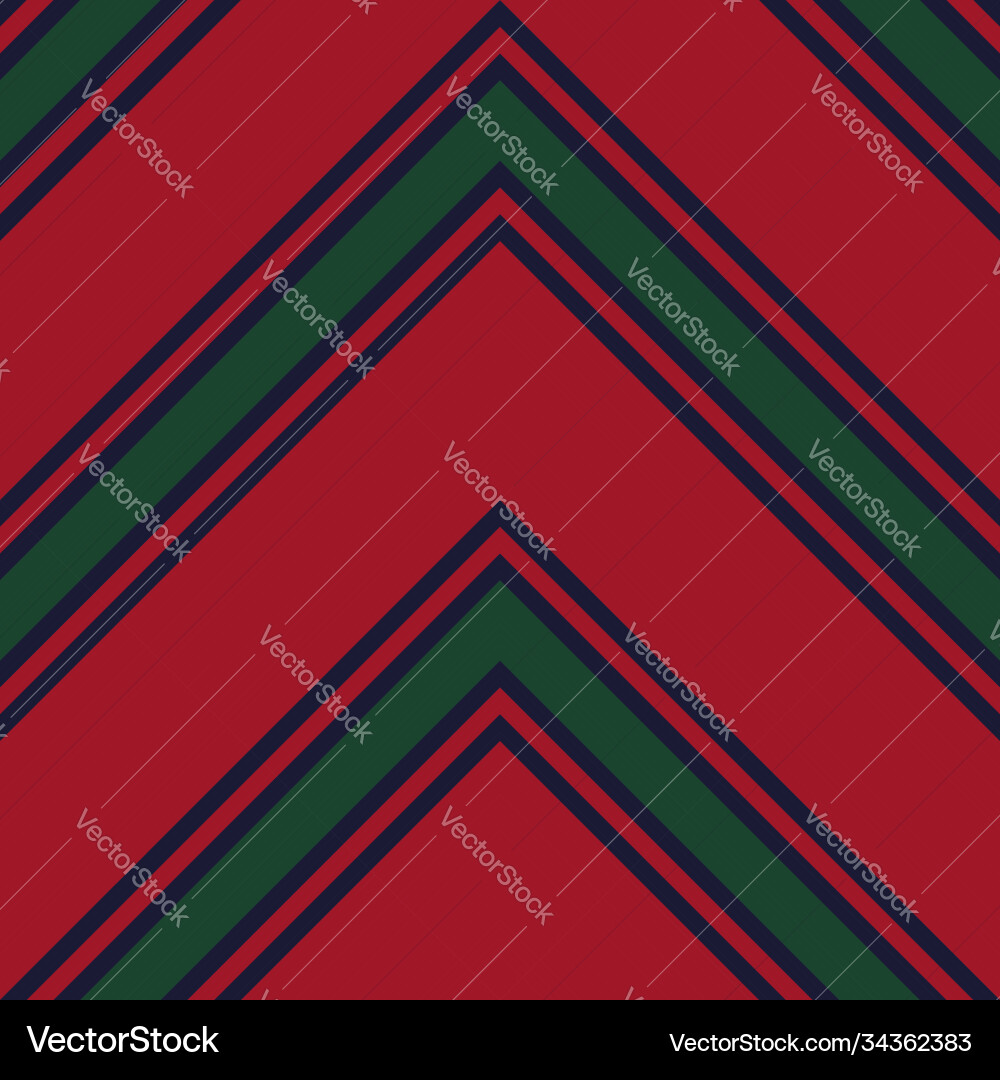 Christmas chevron diagonal stripes seamless Vector Image