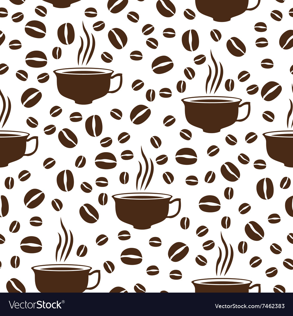 Coffee cap pattern Royalty Free Vector Image - VectorStock
