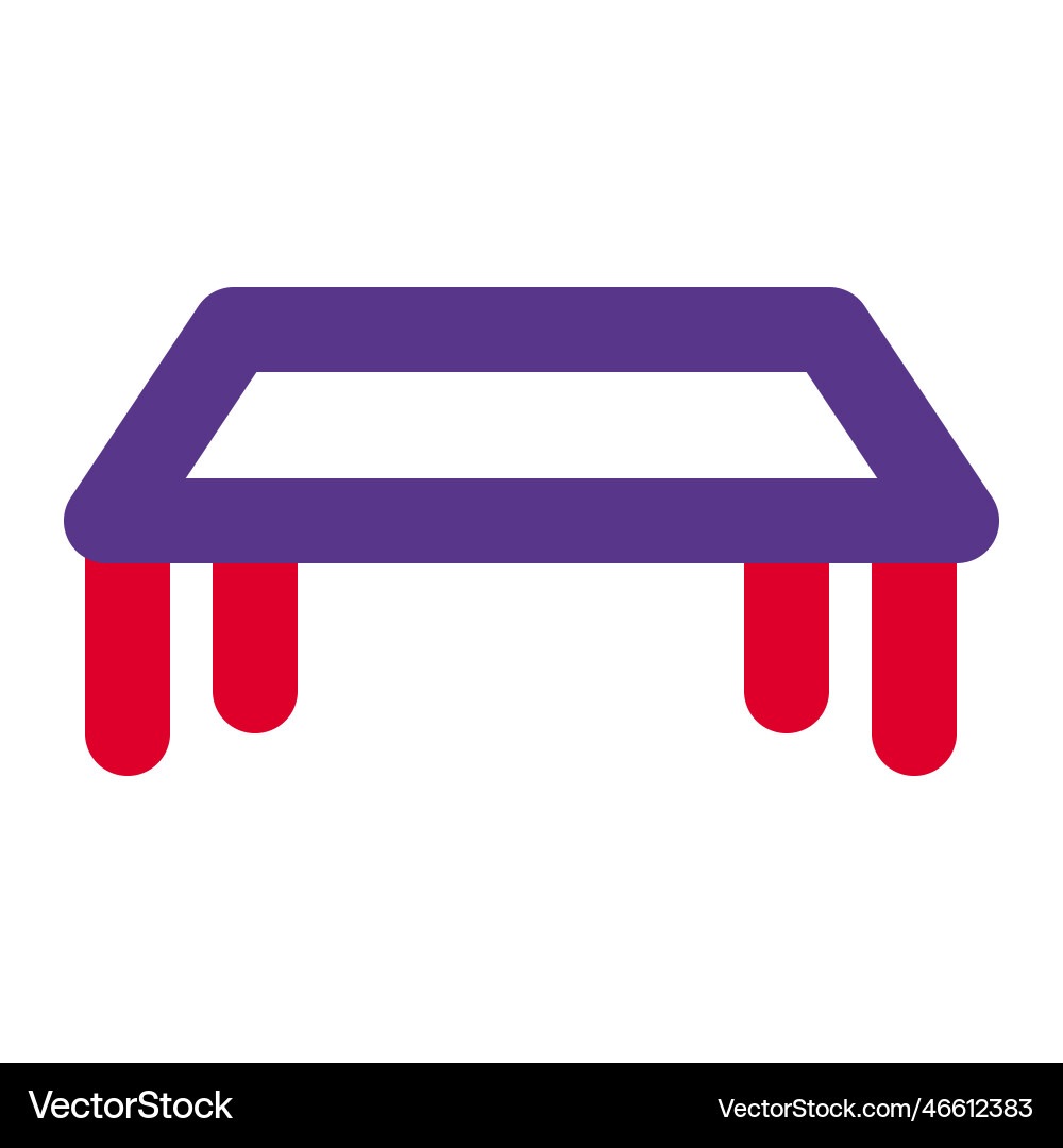 Large center table designed for living rooms Vector Image