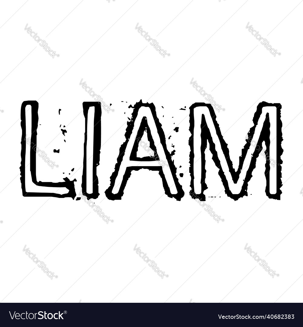 Liam Royalty Free Vector Image - VectorStock