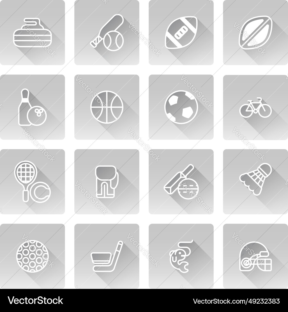 Sports icons Royalty Free Vector Image - VectorStock