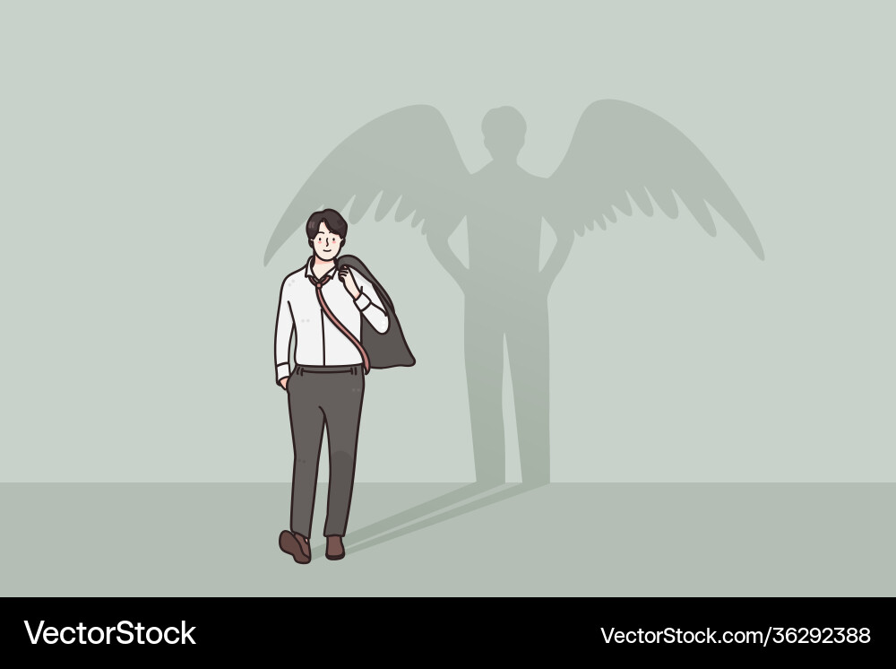 Business ambitions leadership inner power Vector Image