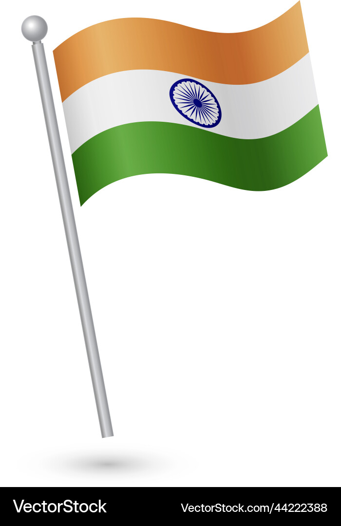 India national flag Royalty Free Vector Image - VectorStock