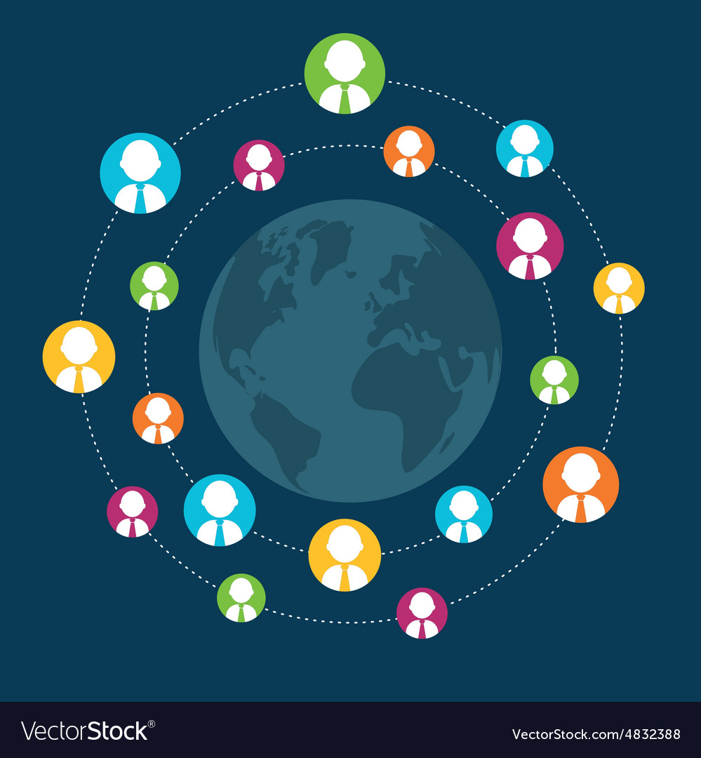 Network design Royalty Free Vector Image - VectorStock