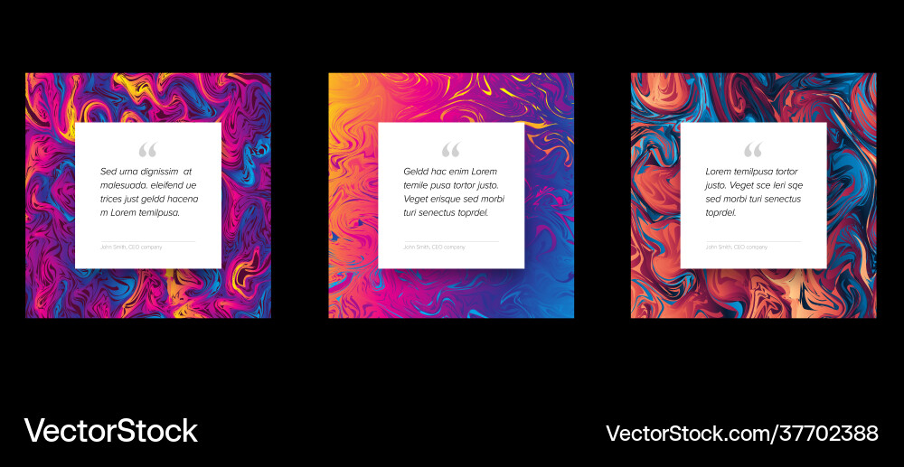 Social media quote template Royalty Free Vector Image