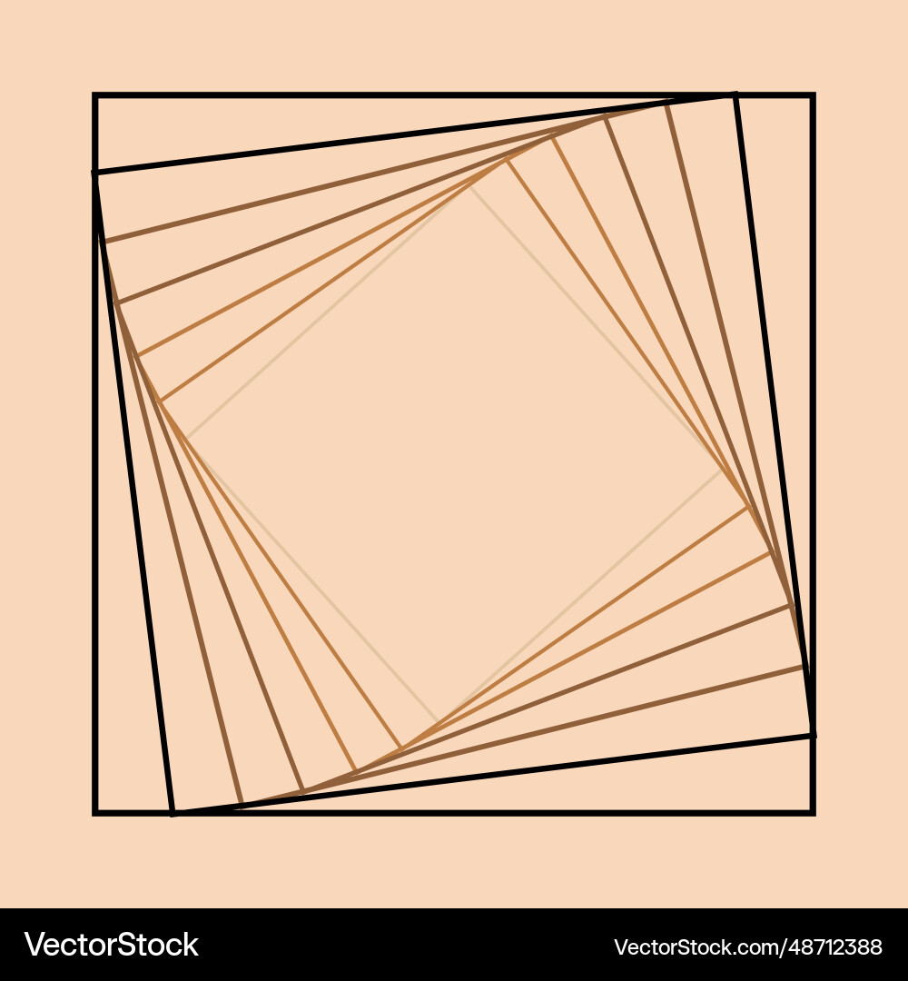 Squares - 3 abstract futuristic geometric Vector Image